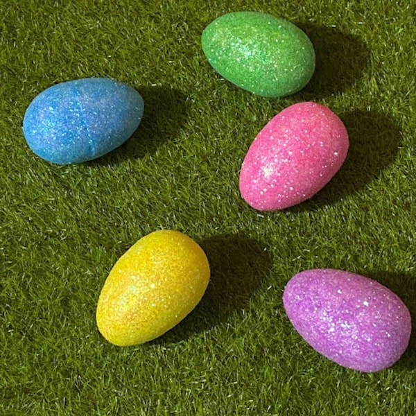 Glitter Easter Eggs - Etsy