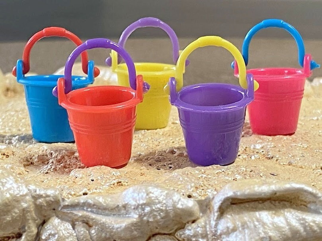Miniature Beach Bucket,1:12 Scale,mini Beach Sand Bucket,fairy Garden ...