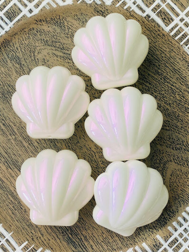 5 Sea Shell Favor Containers Mermaid Party Birthday Party - Etsy