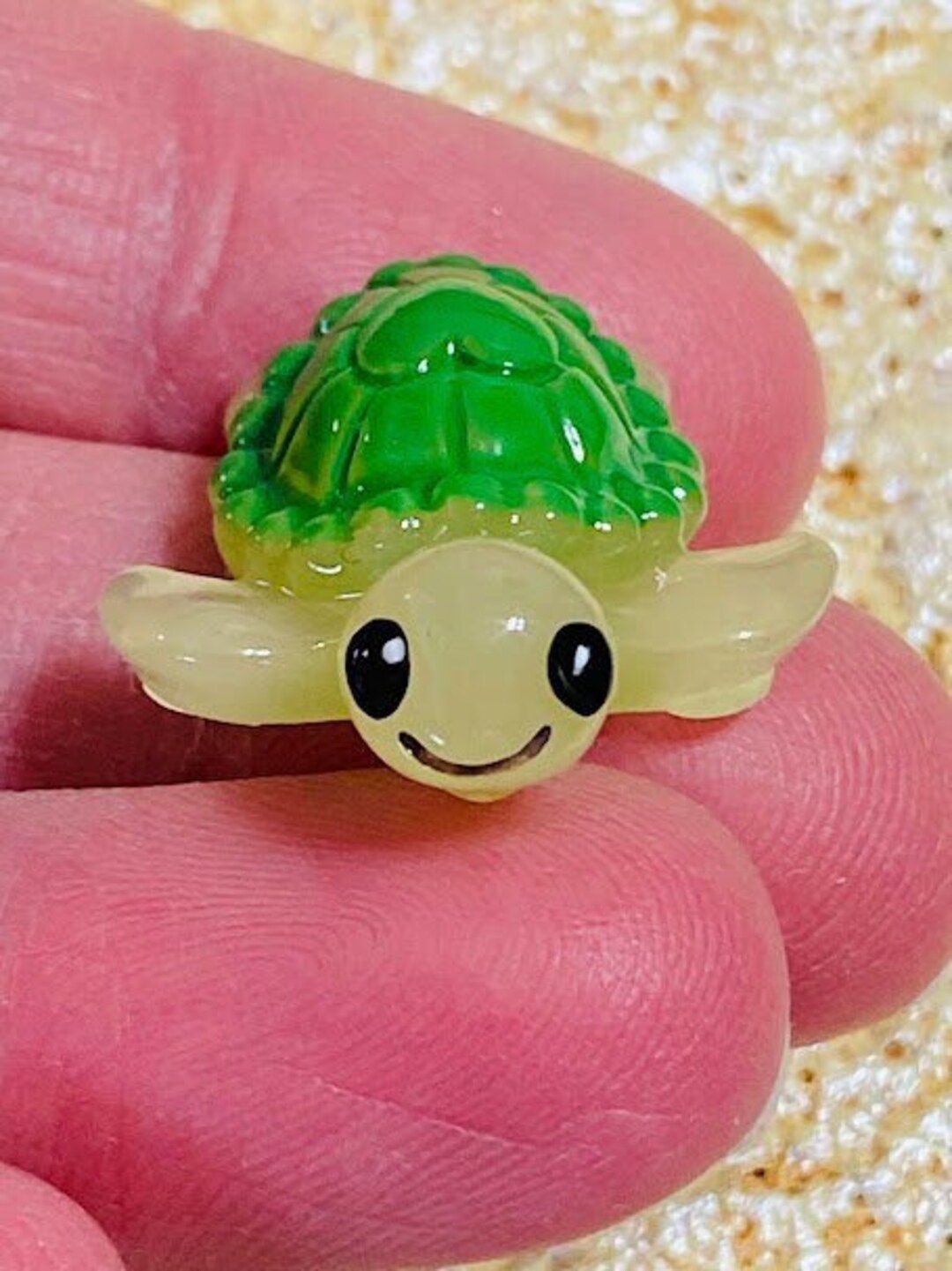 3 Sea Turtle Miniature, Fairy Garden Mini Valentine’ S Day Accessory ...