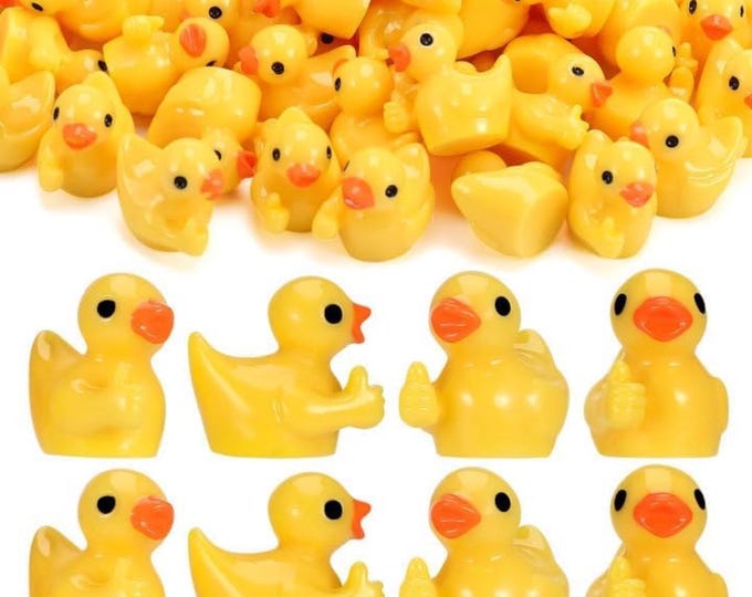20 Thumbs up Ducks Mini Resin Ducks, Good Job Ducks, Fairy Garden ...