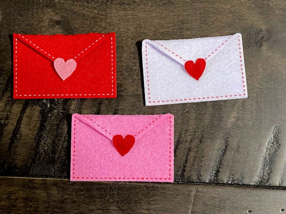3 Mini Love Letters Felt Love Letters Love Letters - Etsy