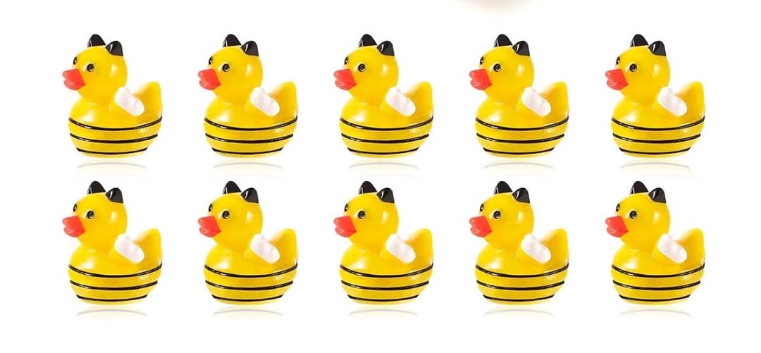 Miniature Bumblebee Ducks, Mini Ducks, Bee Ducks, Fairy Garden ...
