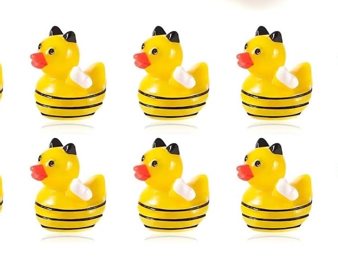 Miniature Resin Bee Ducks, Mini Ducks, Bumblebee Duckies - Etsy