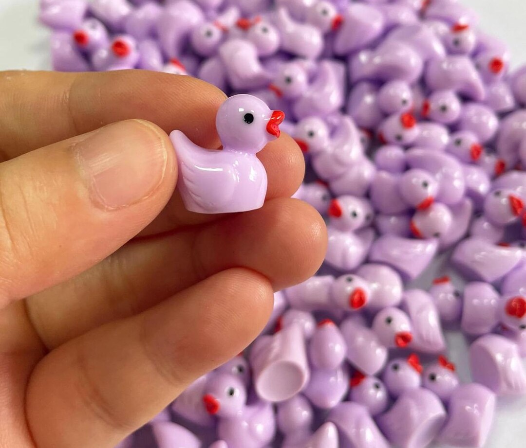 Purple Ducks, Miniature Ducks, Fairy Garden Ducks, Slime Charms, JEEP ...