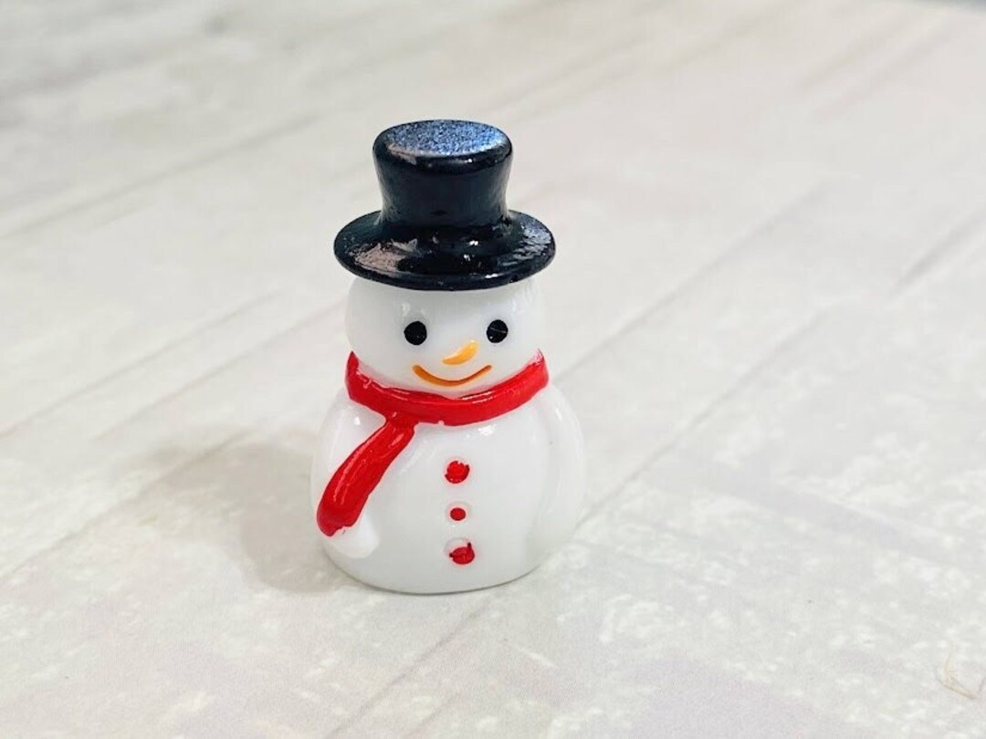 Miniature Snowman,1:12 Scale,mini Christmas Accessory, Christmas ...