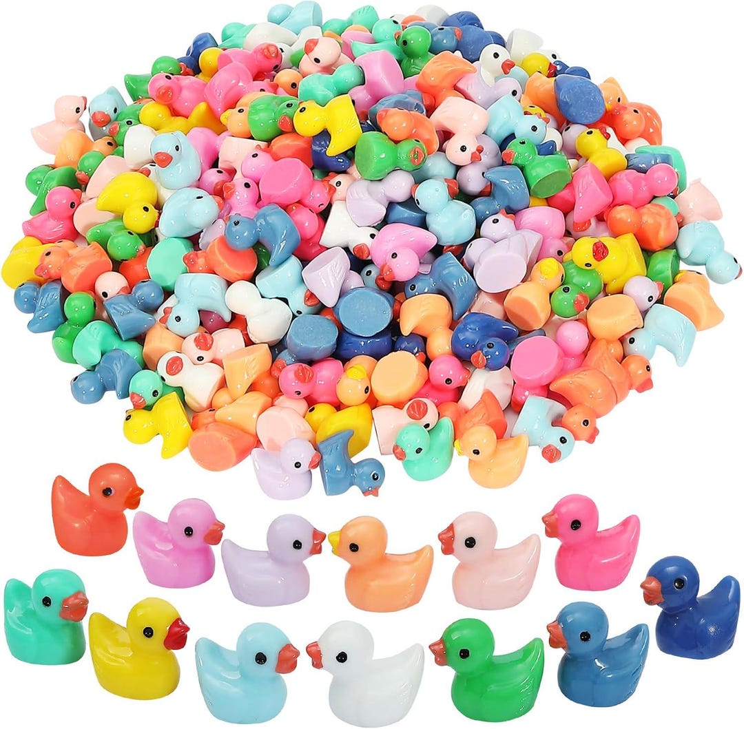 50 Miniature Ducks Assorted, Fairy Garden Ducks, Dollhouse Miniature ...