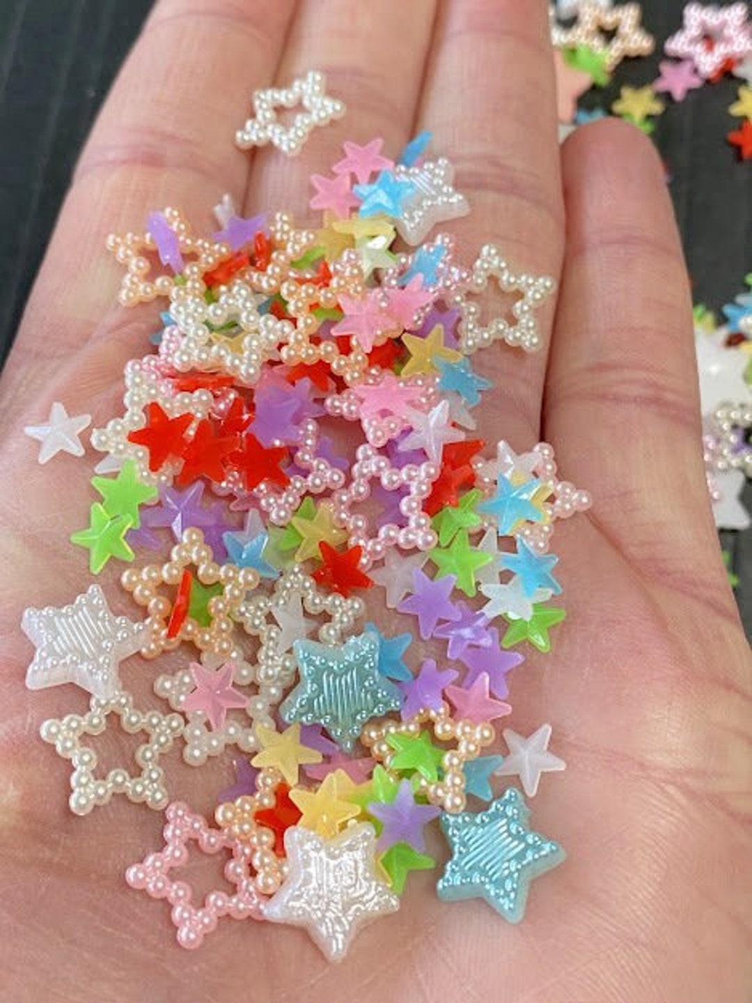 Stars Mix Embellishments 10 Grams, Star Embellishment Mix, Tiny Mixed ...