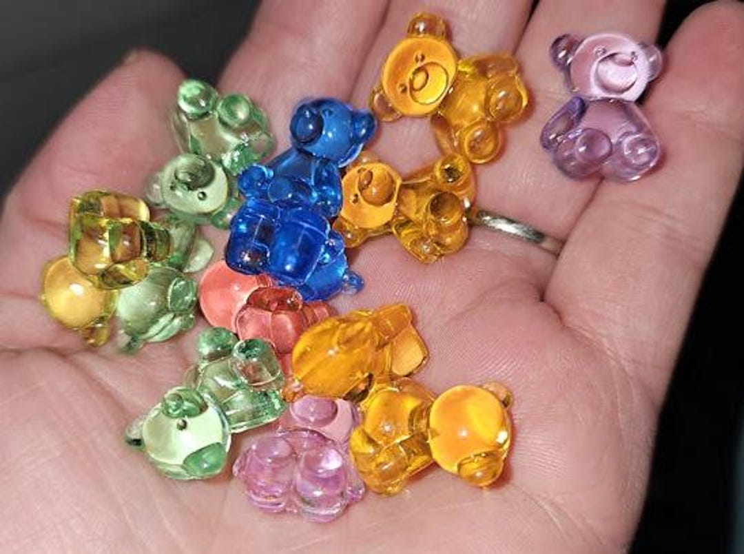 20 Teddy Bears Mini Resin Bears, Fairy Garden, Dollhouse, Trinkets, I ...