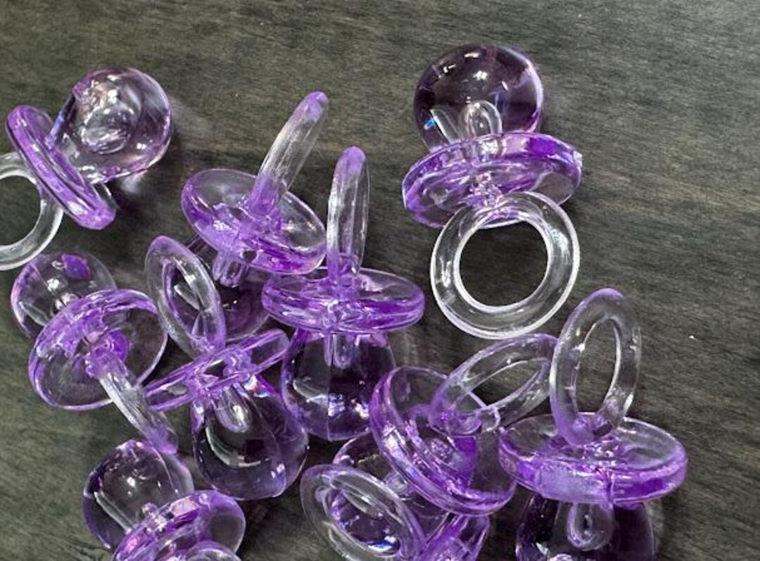 Mini Pacifiers Purple 20/50/100 Baby Shower Favors, Sprinkle Shower ...