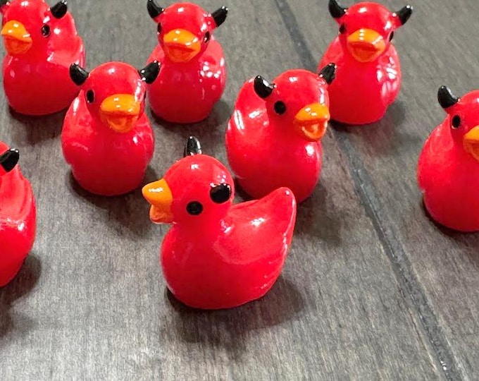 Devil Ducks Miniature Resin, Halloween Ducks, Cruise Ducks, Miniature ...
