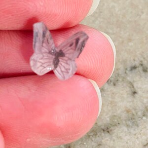 10 Micro Miniature Butterflies, Tiny Butterfly, 8mm Acrylic Butterfly ...