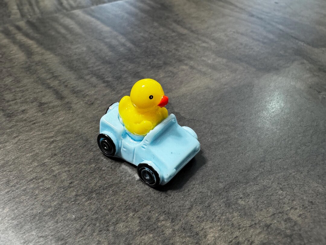 Mini Duck in Jeep Blue, Mini Resin Ducks, Duck in Truck, Fairy Garden ...