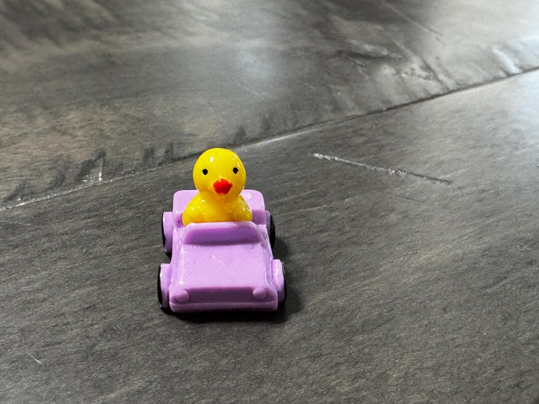 Mini Duck in Jeep Purple, Mini Resin Ducks, Duck in Truck, Fairy Garden ...
