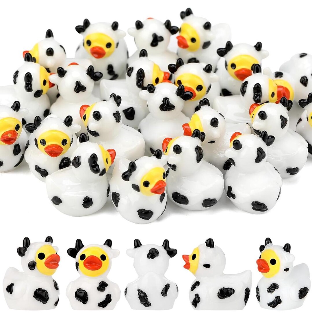 Cow Ducks Miniature, Tiny Cow Ducks, Hiding Ducks, Fairy Garden ...
