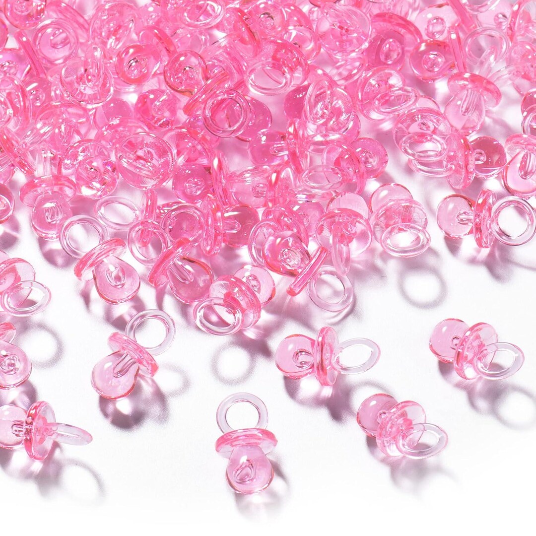 24 Mini Pacifiers Pink Baby Shower Favors, Sprinkle Shower Favors, Baby ...