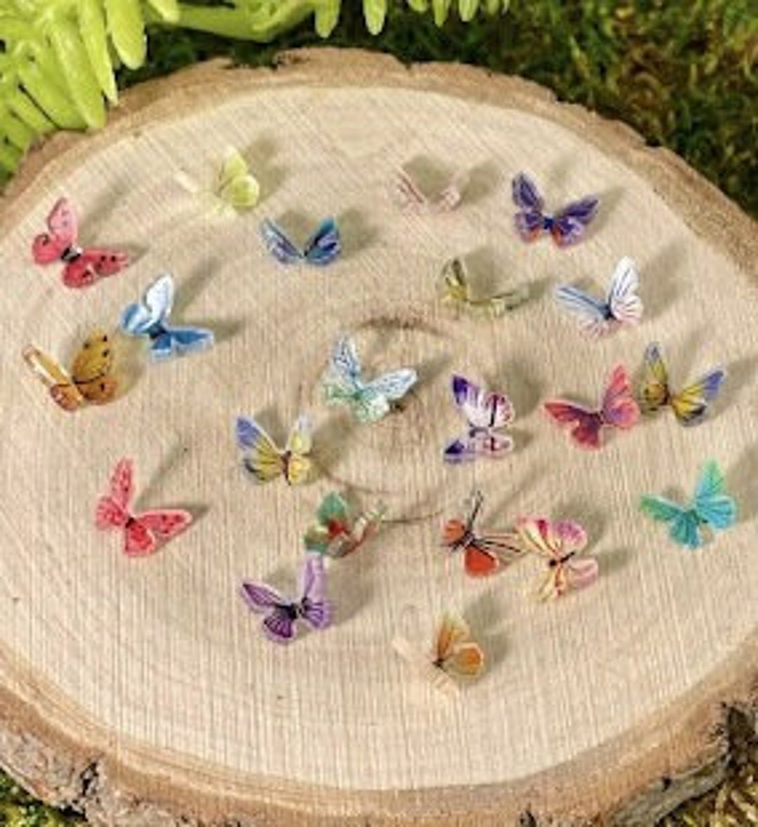 10 Micro Miniature Butterflies, Tiny Butterfly, 8mm Acrylic Butterfly ...