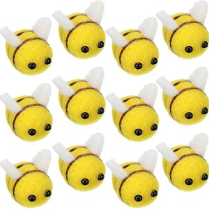 4 Mini Bumble Bees, Wool Felt Bee, Tiny Bumble Bees, Bees, I Spy ...