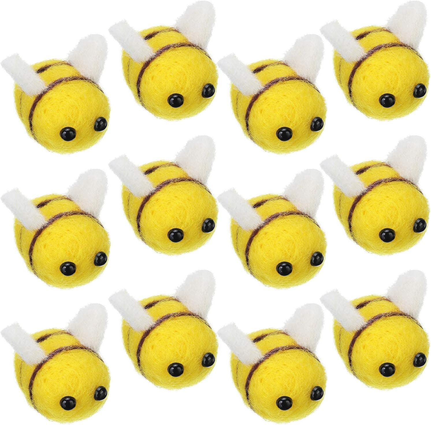 4 Mini Bumble Bees, Wool Felt Bee, Tiny Bumble Bees, Bees, I Spy ...