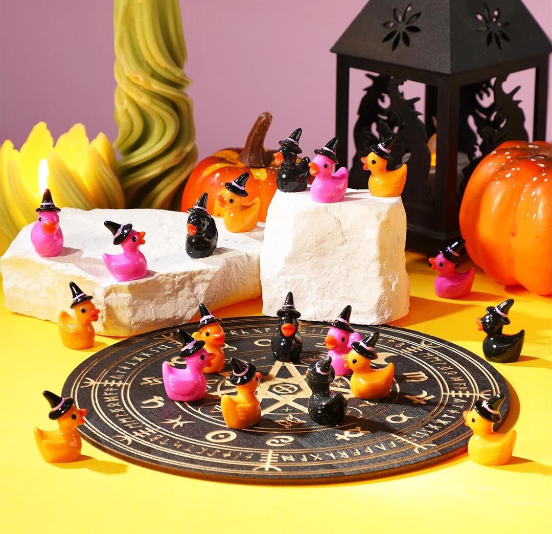 Witch Ducks Muti Mini Resin Ducks, Wizard Ducks, Fairy Garden ...