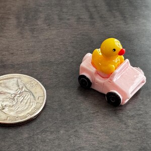 Mini Duck in Jeep, Mini Resin Ducks, Duck in Truck, Fairy Garden ...