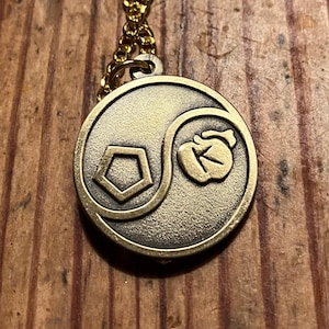 Discordian Sacred Chao Pendant Gold - Etsy