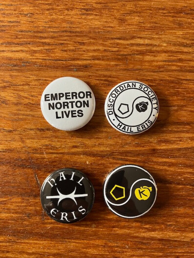Discordian Button and Sticker Set - Etsy