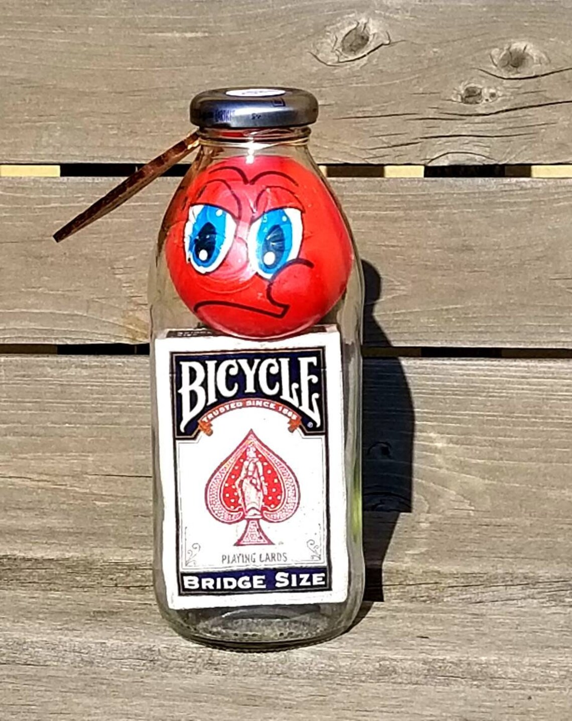 IMPOSSIBLE BOTTLE – Deck of Playing Cards & Polyurethane Ball in a ...