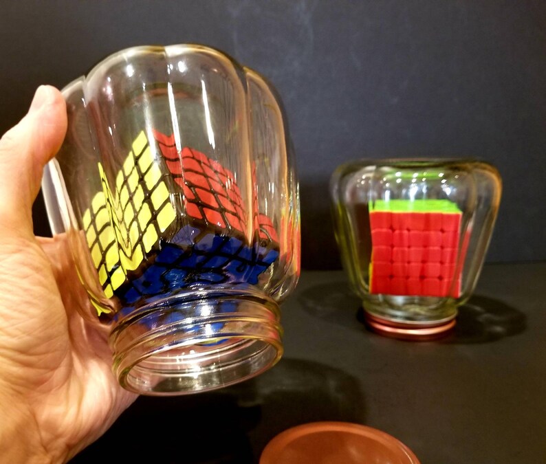 IMPOSSIBLE BOTTLE – 5x5 Rubik’s Cube in Glass Jar - Etsy