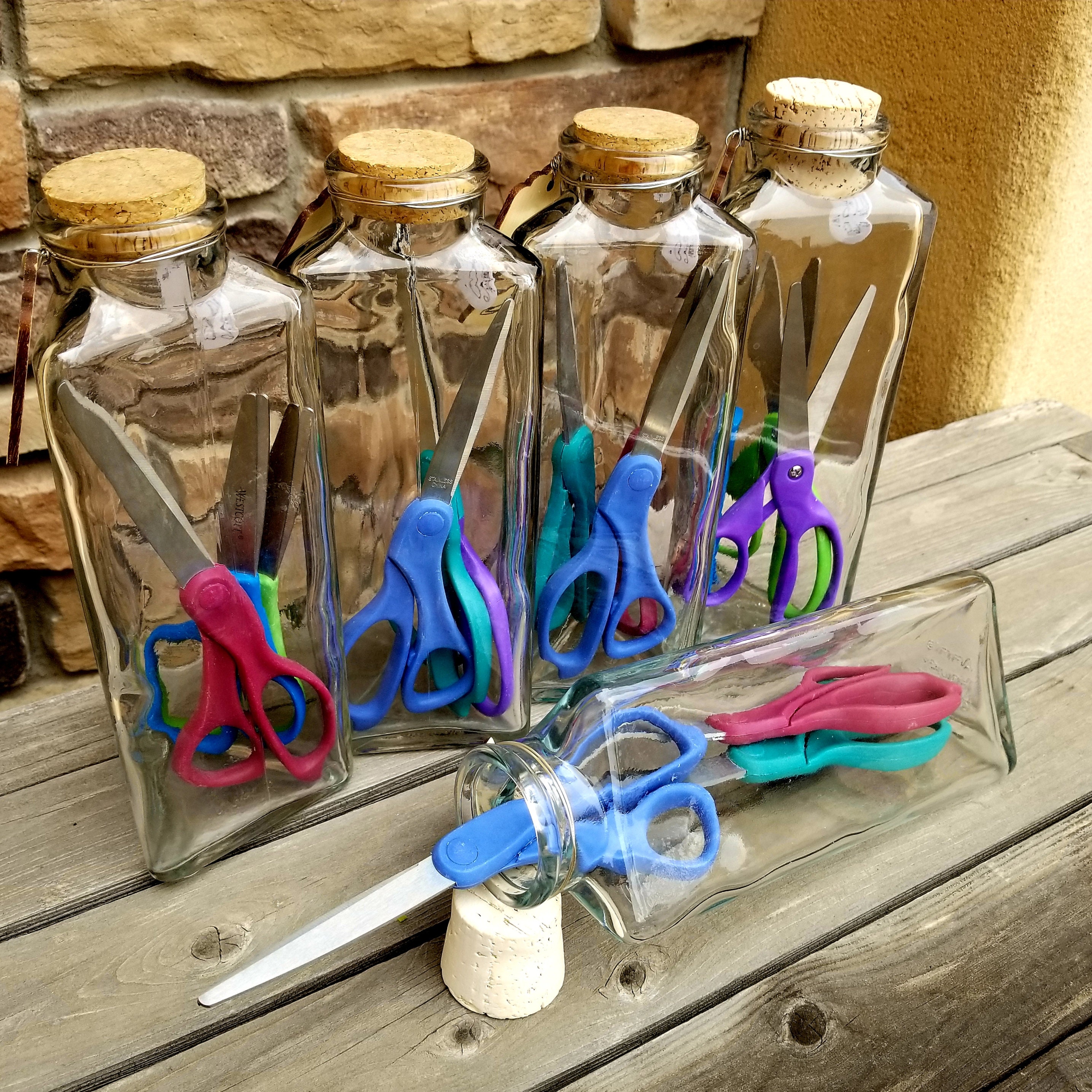 IMPOSSIBLE BOTTLE Scissors, 3-pair in VINTAGE Bottle - Etsy
