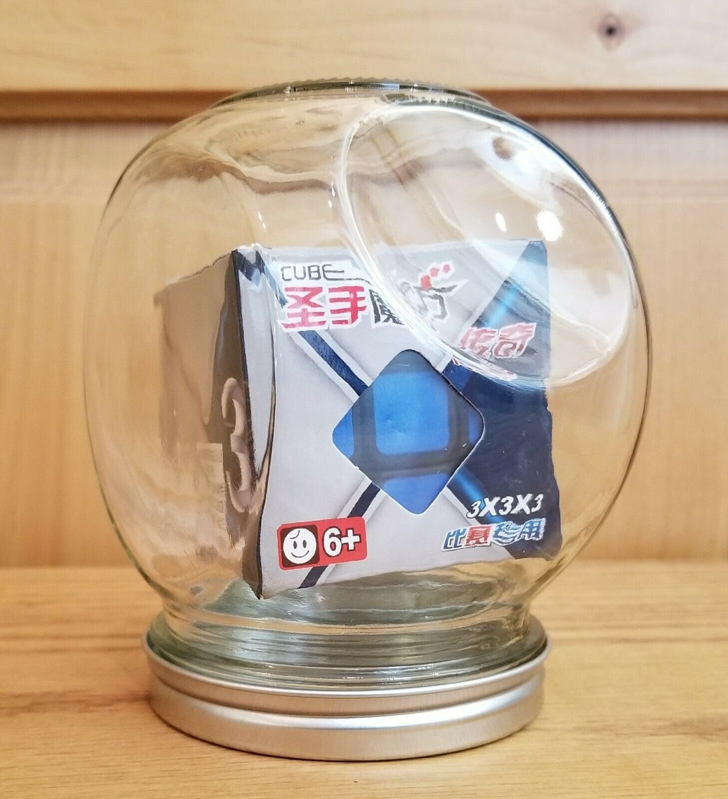 IMPOSSIBLE BOTTLE – Packaged Rubik’s Cube in Glass Candy Jar - Etsy