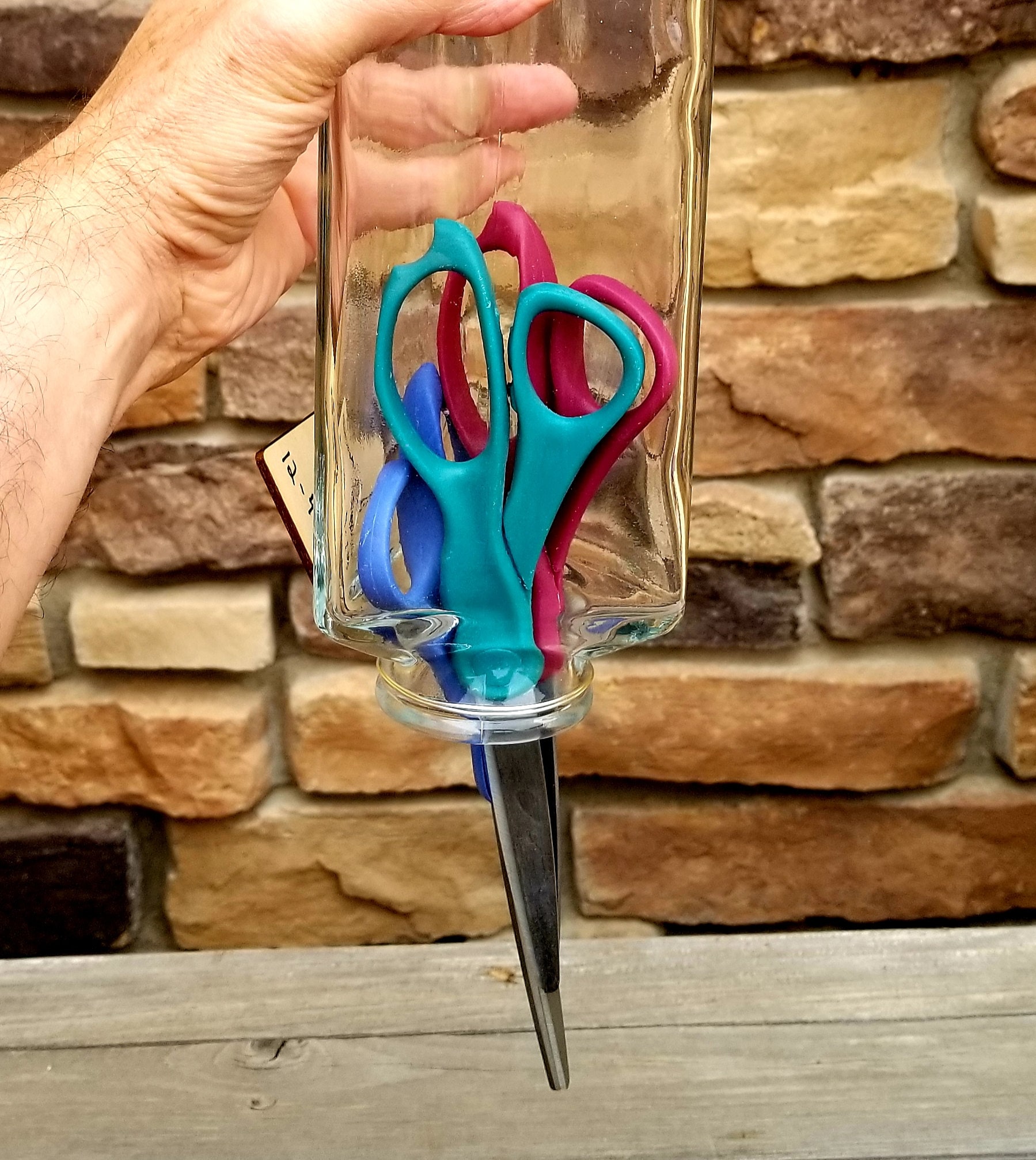 IMPOSSIBLE BOTTLE – Scissors, 3-pair in VINTAGE Bottle - Etsy