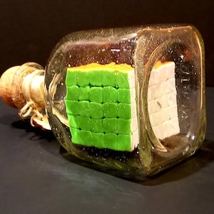 IMPOSSIBLE BOTTLE – 5x5 Rubik’s Cube in a Patron TEQUILA Bottle - Etsy