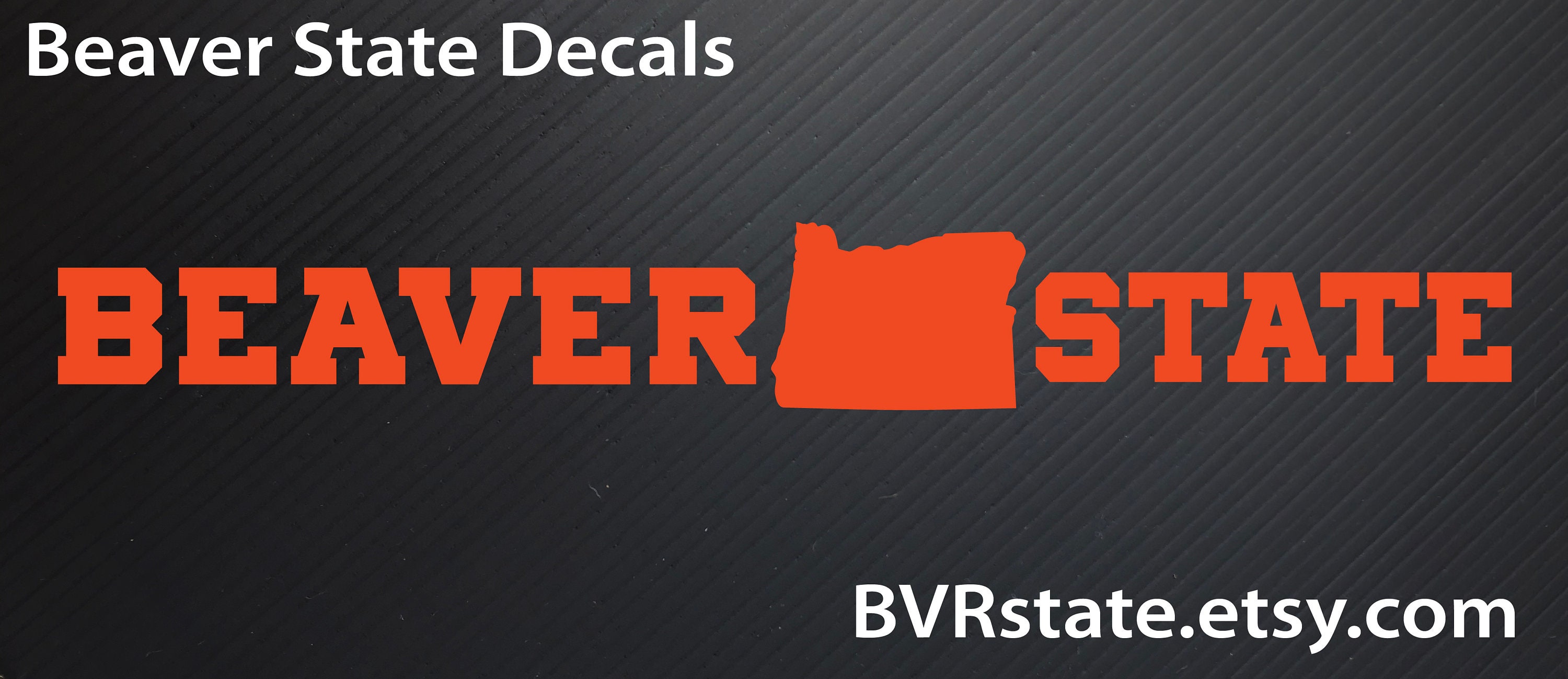 Beaver State Linear Decal - Etsy