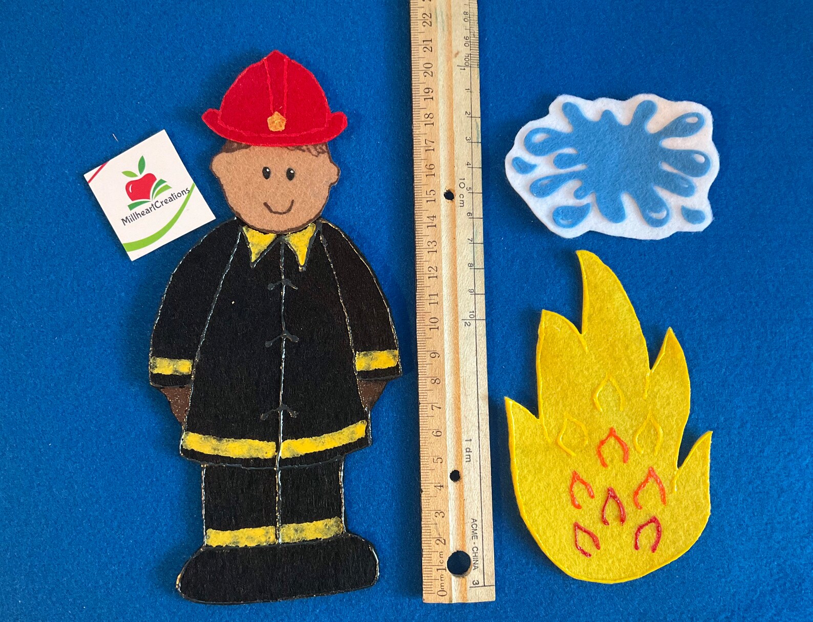 Fireman / Fire Truck Community Helper Felt Story - Etsy