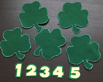 5 Little Shamrocks Felt Story Pattern Preschool Rhyme St. - Etsy