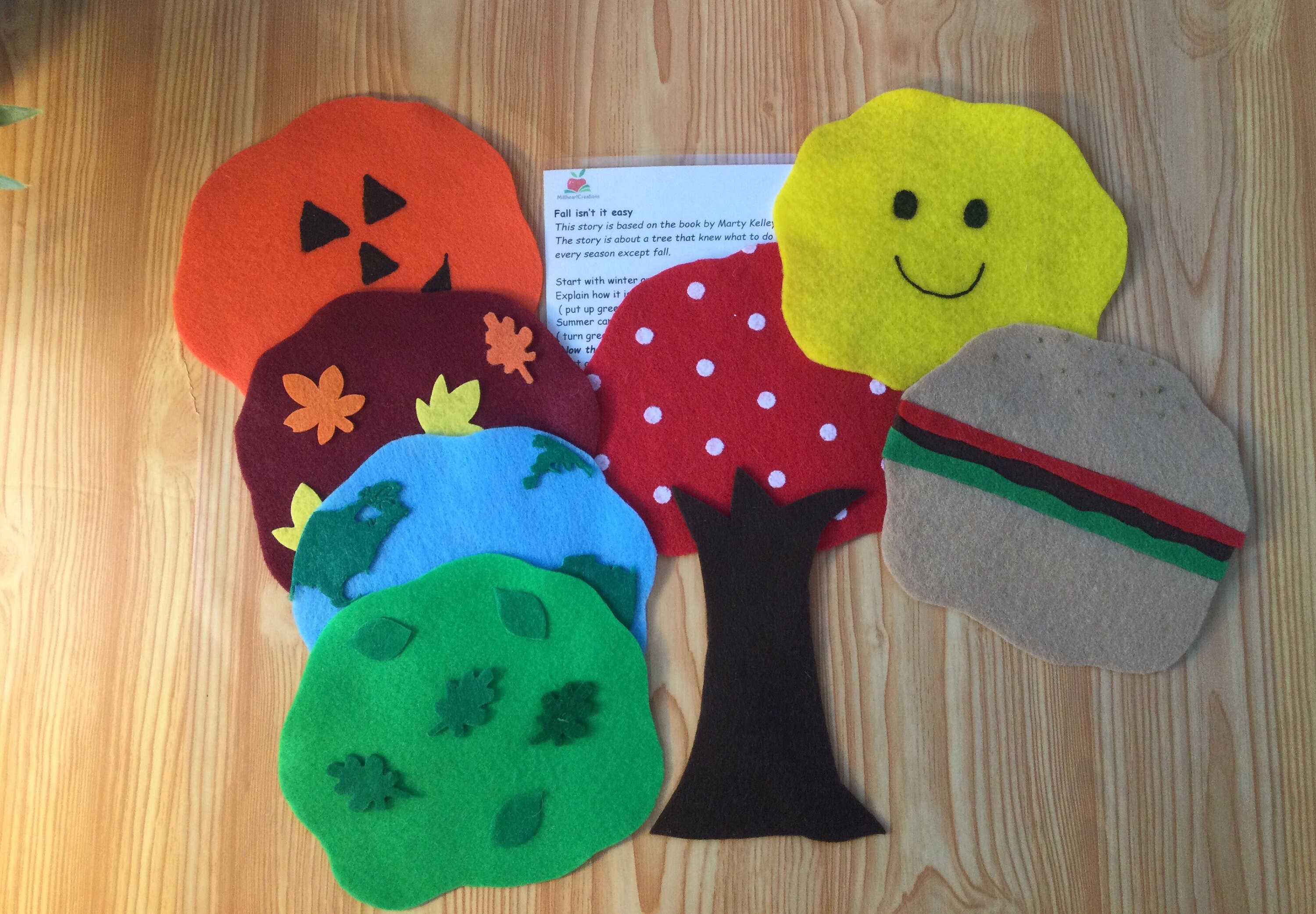 Fall Isn’t Easy Felt Story - Teacher Resource Flannel Story - Etsy Canada