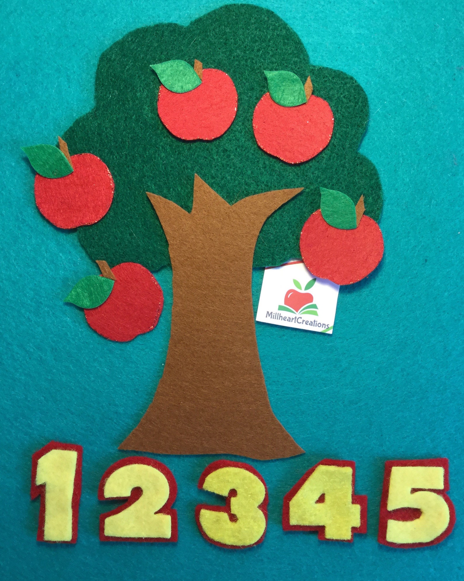 5 Little Apples Felt Story and Poem - Etsy Canada