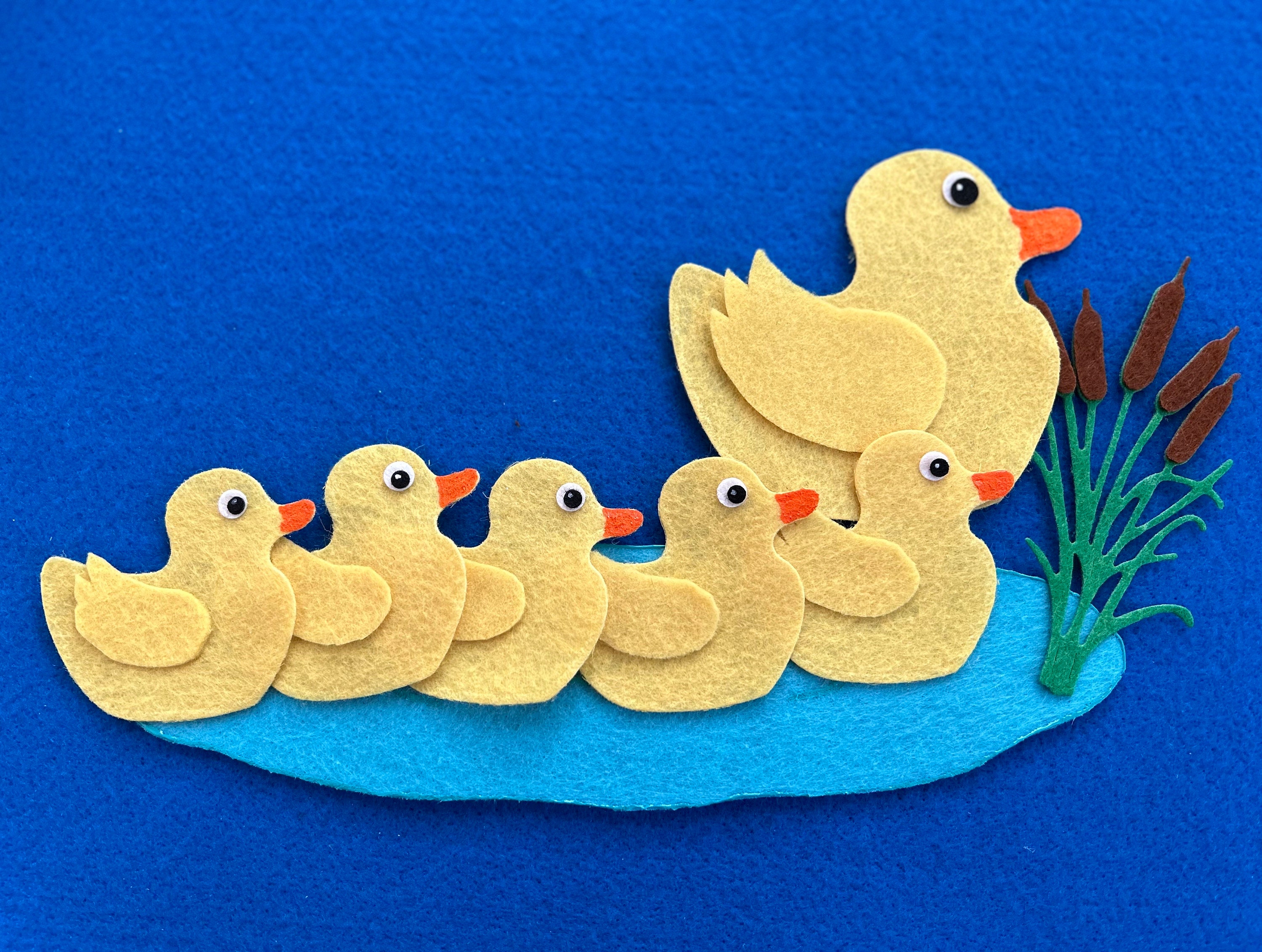 5 Little Duck Felt Story - Etsy