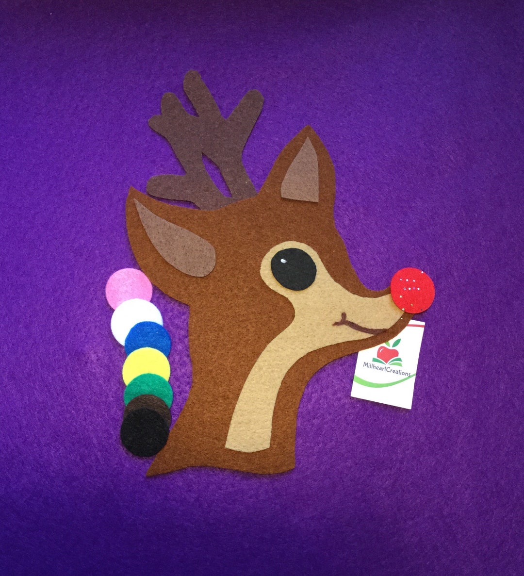 Larger Rudolph Colour Felt Story - Etsy