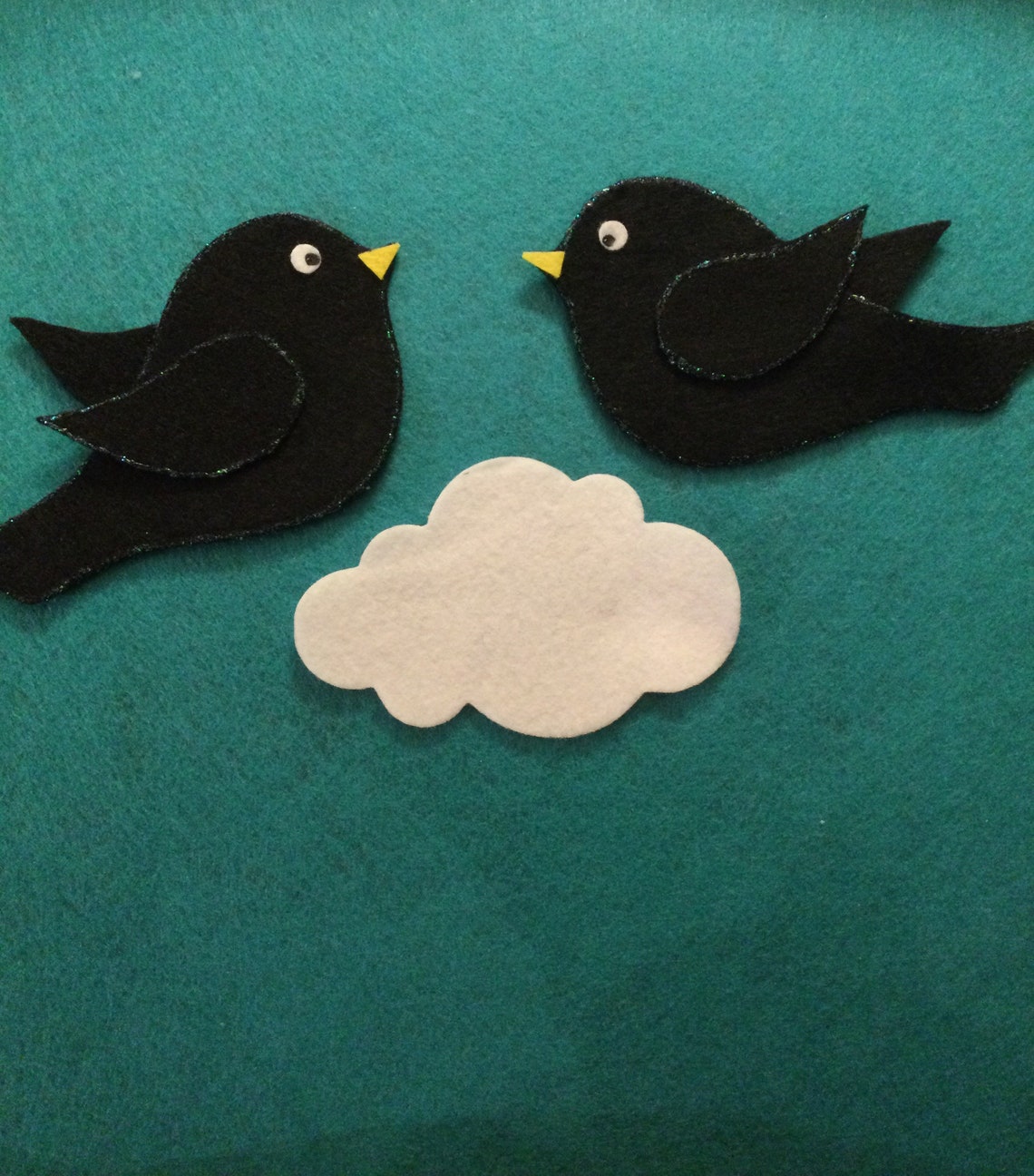 Two Little Black Birds Felt Story With Bonus Verses. A | Etsy