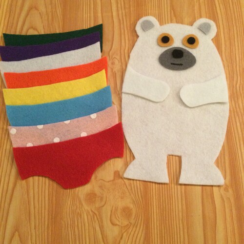 Polar Bears Underwear Guessing Game Felt Story. Winter - Etsy