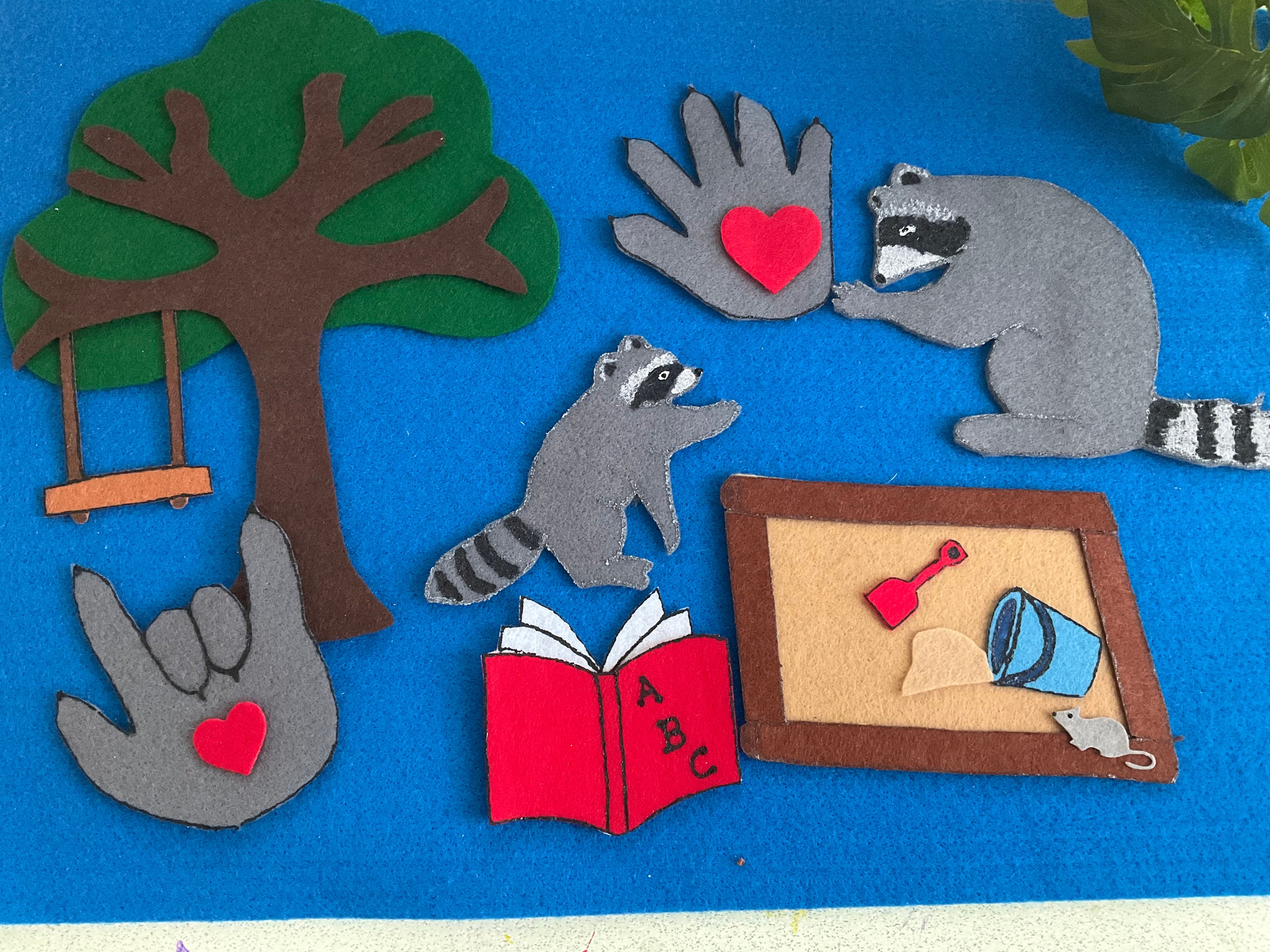 The Kissing Hand Felt Story Flannel Story - Etsy