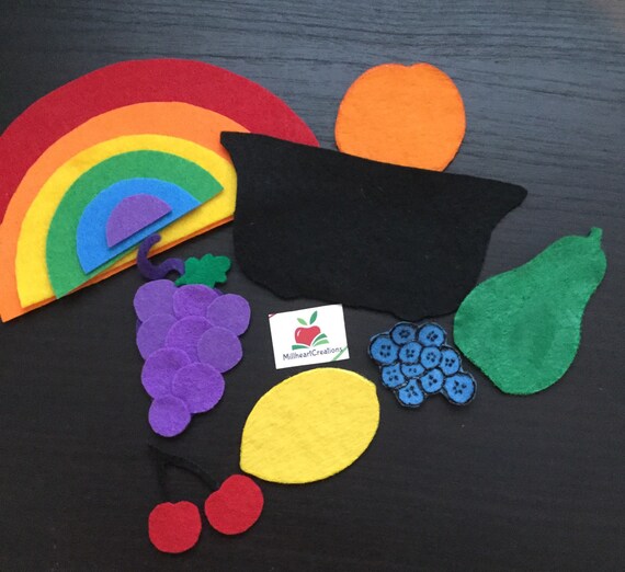 Rainbow Stew Felt Story a Colour Story - Etsy Canada