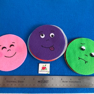 Emotion Faces Felt Story- How Are You Feeling Felt / Teaching ...