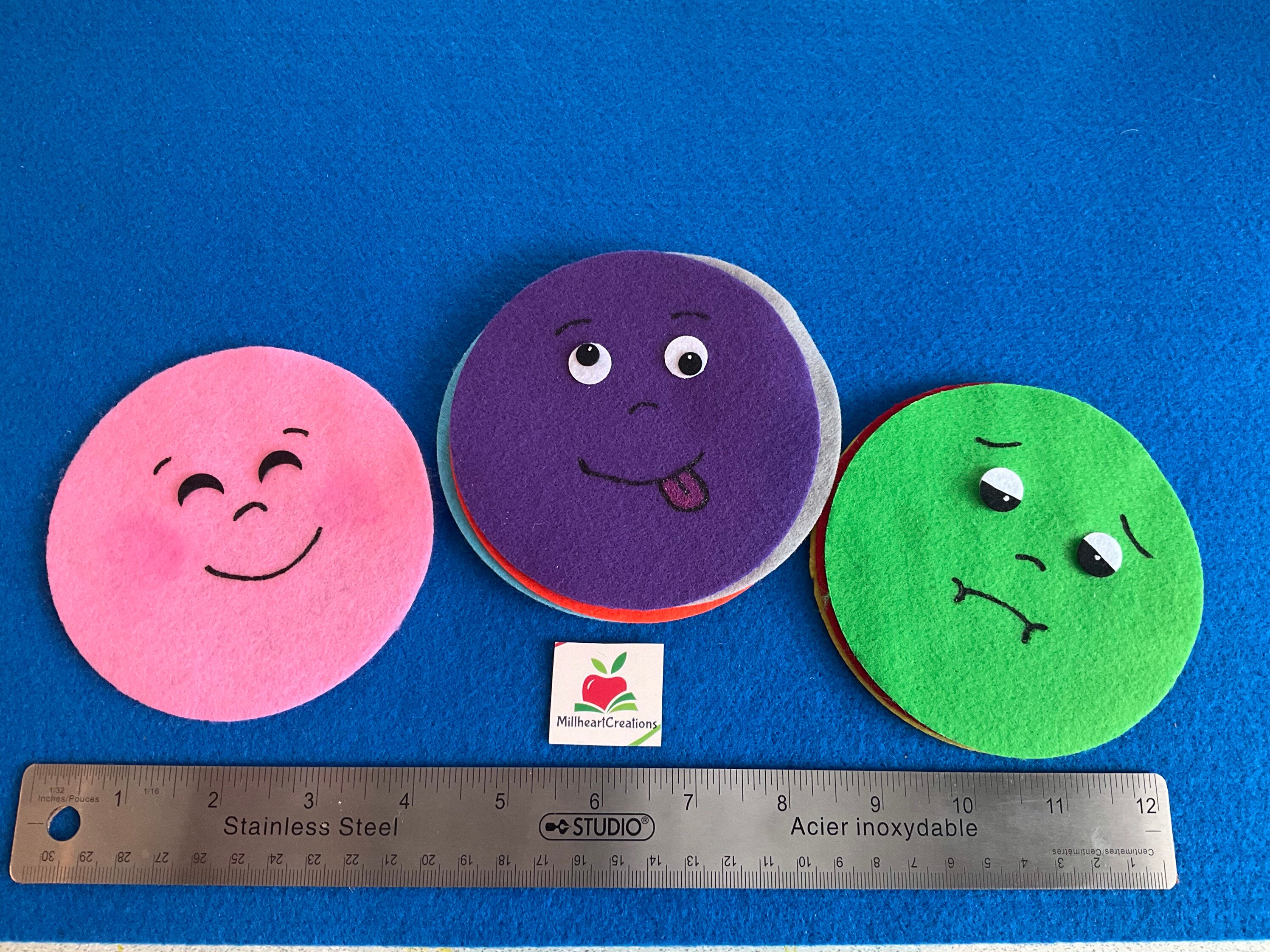 Emotion Faces Felt Story- How Are You Feeling Felt / Teaching ...