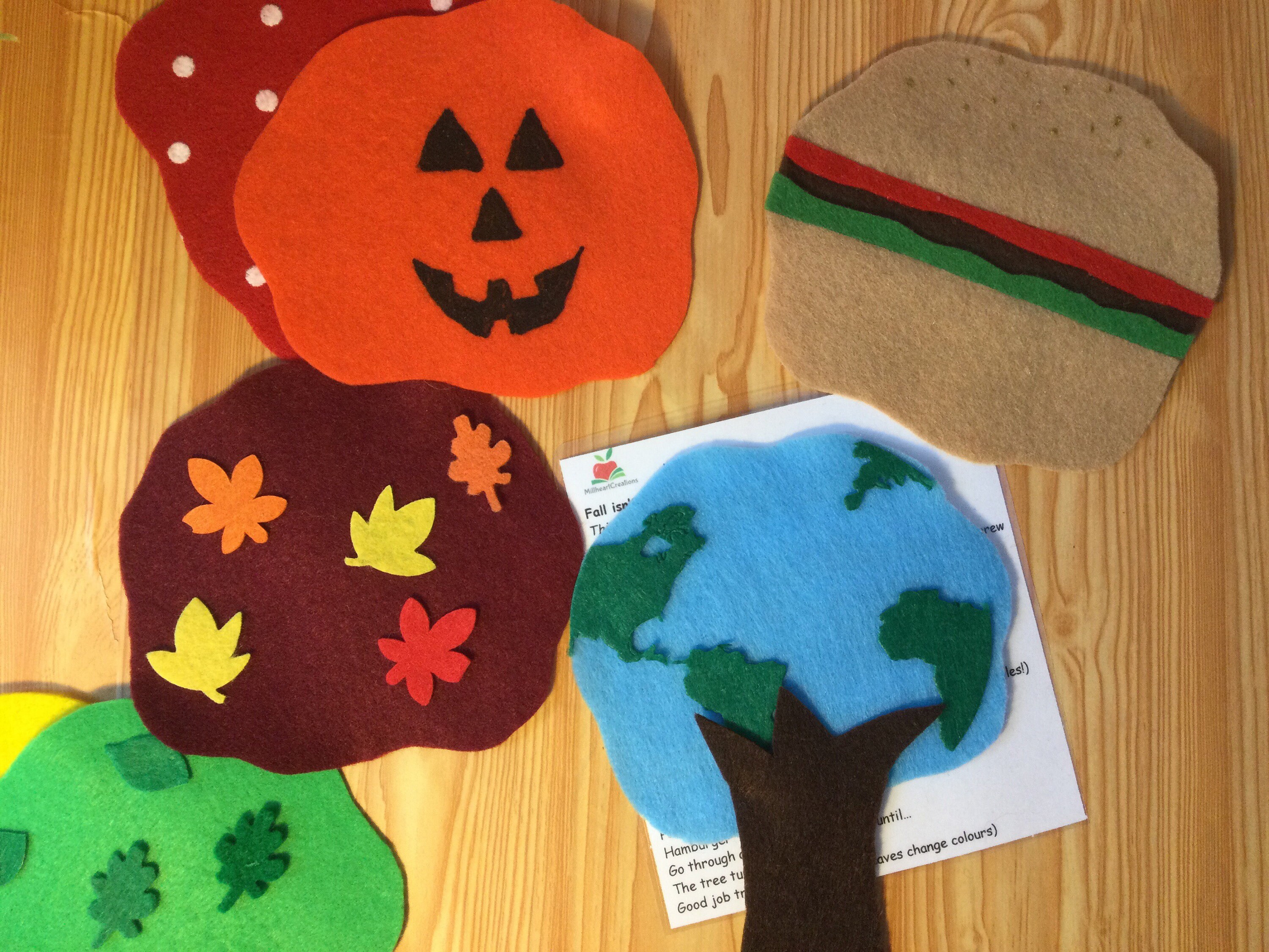 Fall Isn’t Easy Felt Story - Teacher Resource Flannel Story - Etsy Canada