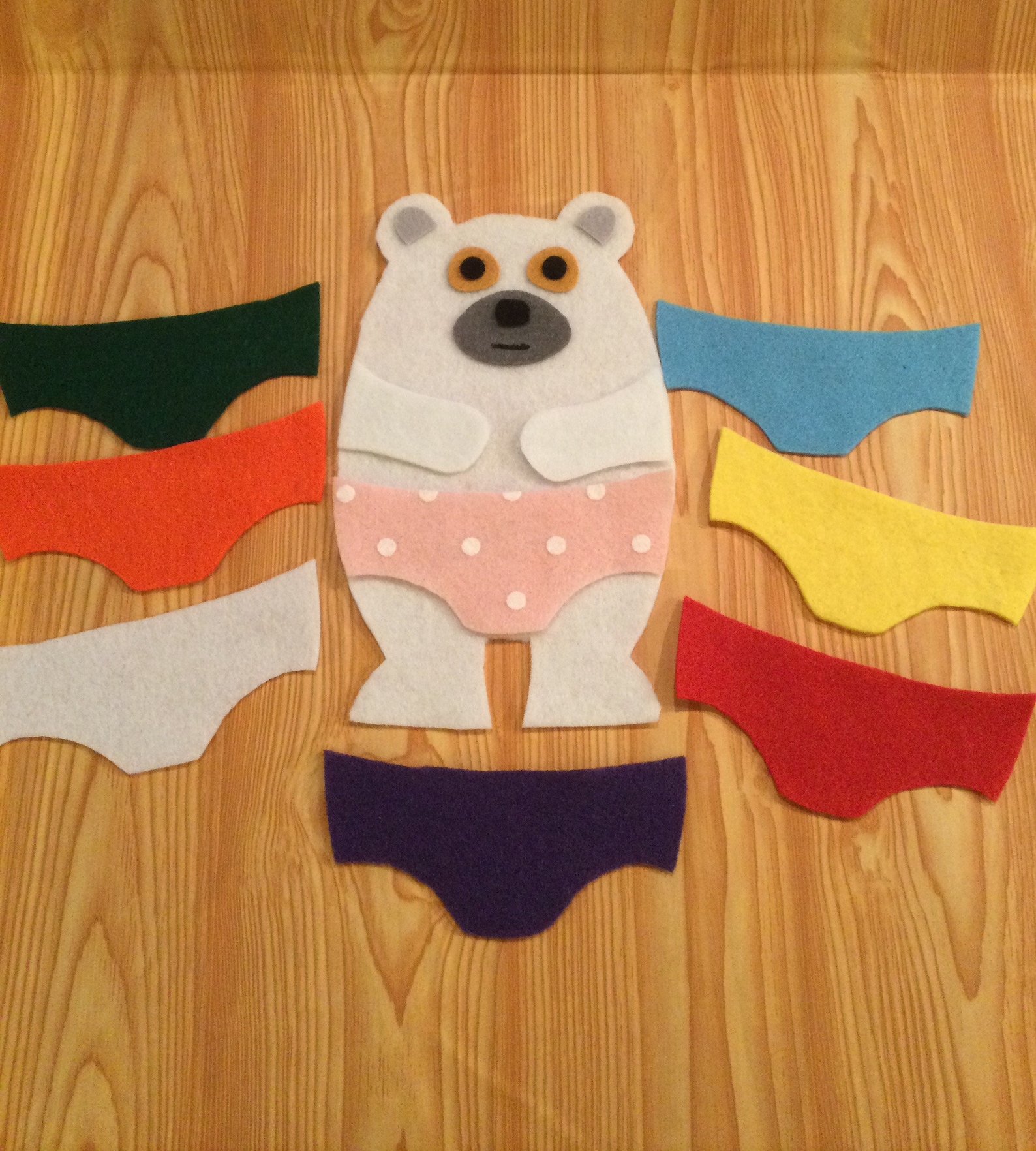 Polar Bears Underwear Guessing Game Felt Story. Winter Resource Childs ...