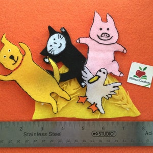 Clip-clop Felt Story - Animals Horse , Cat, Dog, Pig and Duck Flannel ...