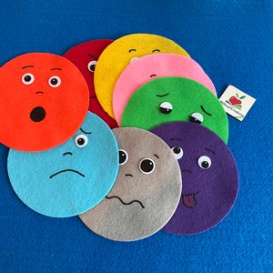 Emotion Faces Felt Story- How Are You Feeling Felt / Teaching ...